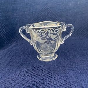Source Unknown | Dining | Vintage Rose Pattern Silver Overlay Creamer ...